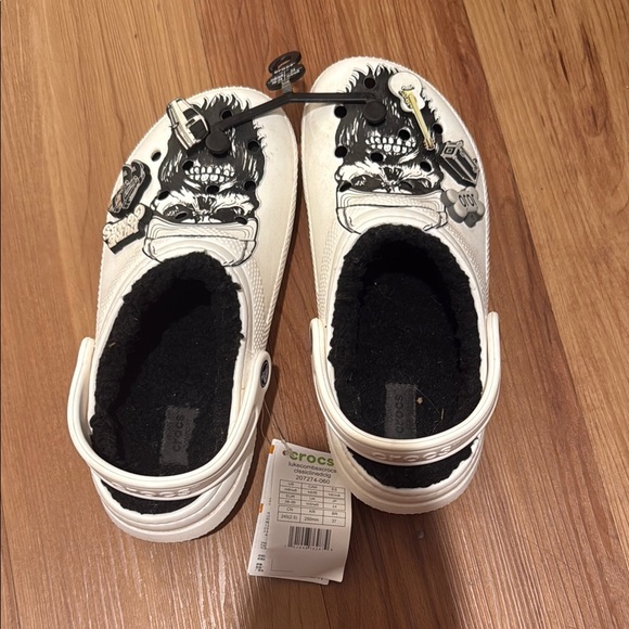 CROCS | Shoes | Luke Combs Crocs White With Black Graphic Design | Poshmark